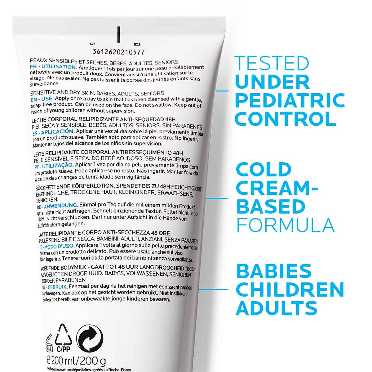 Lipikar Lait Hydratation 48H | La Roche-Posay